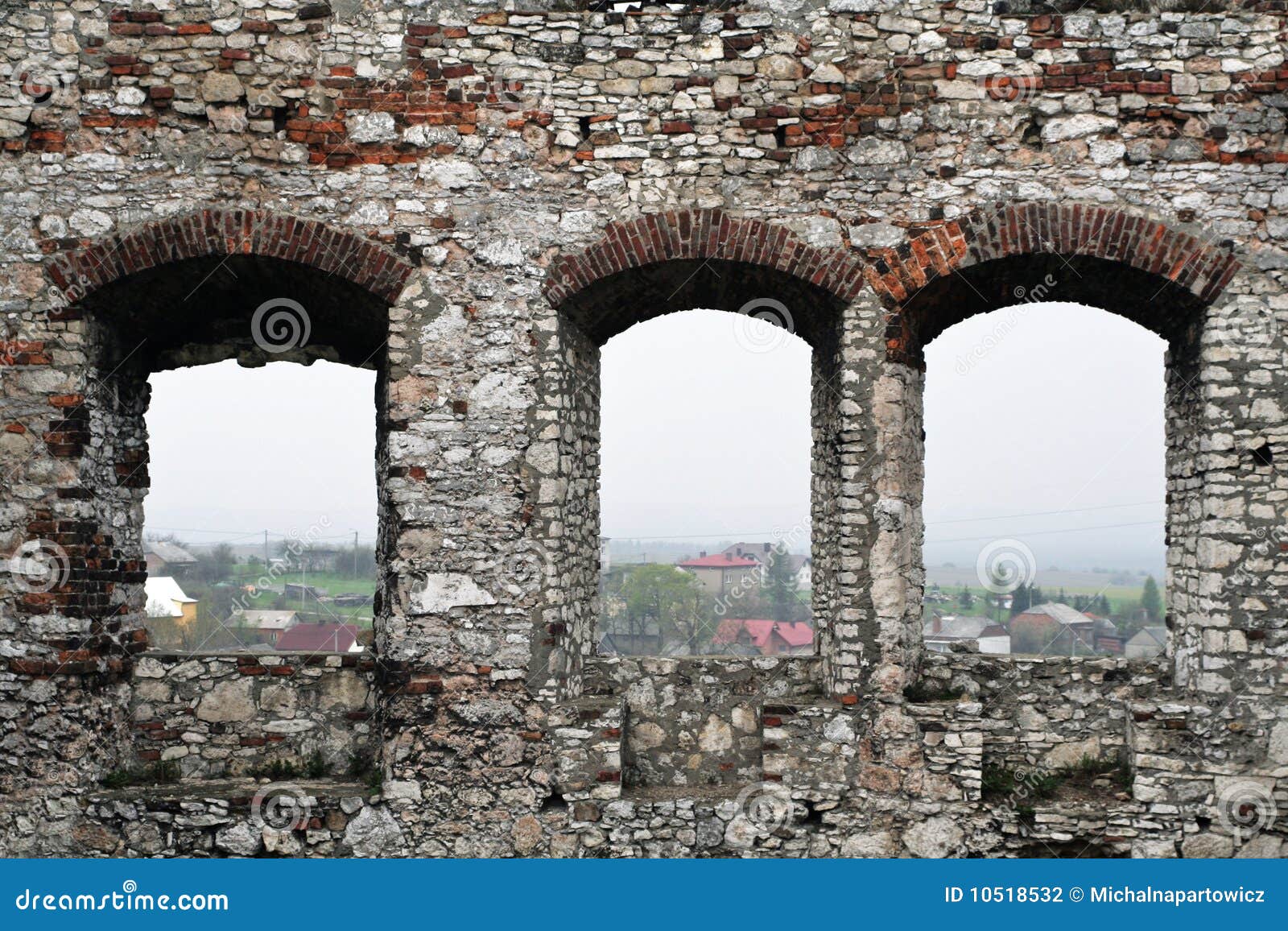 Medieval Castle Stone Wall. Stock Photography - Image: 10518532