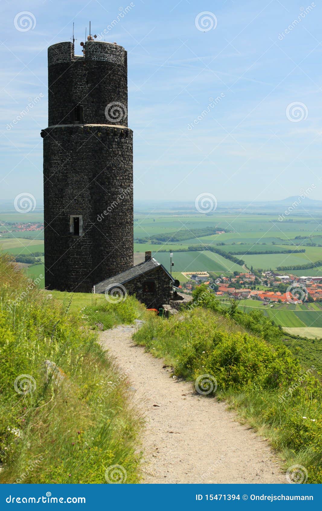 Medieval castle tower stock photo. Image of landmark - 15471394