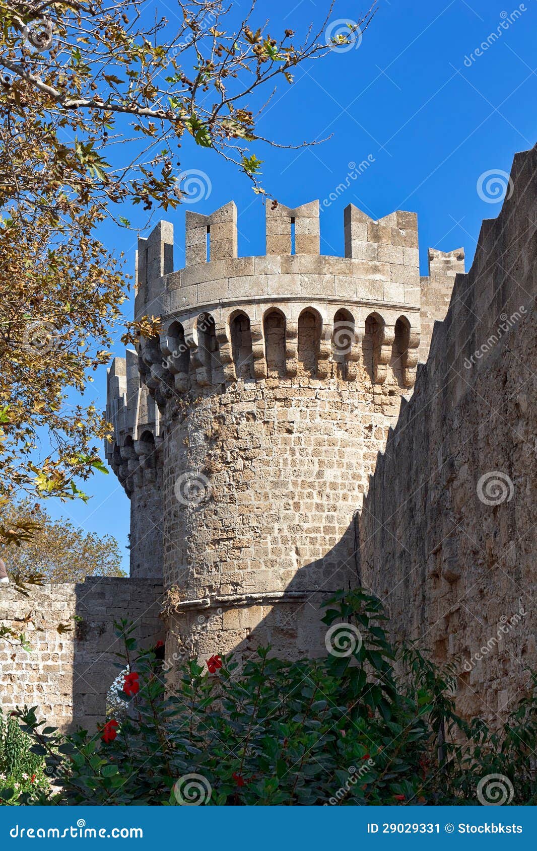 Medieval castle tower stock image. Image of monument - 29029331