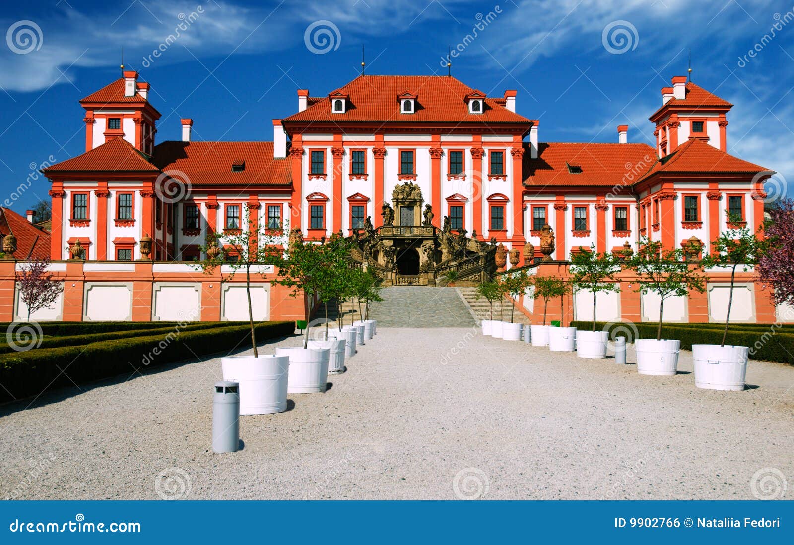 Medieval Castle Troja in Prague Stock Photo - Image of baroque, famous ...