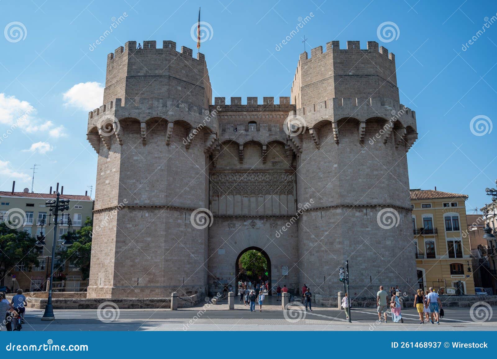 Medieval Castle in Valencia, Spain Editorial Photography - Image of ...