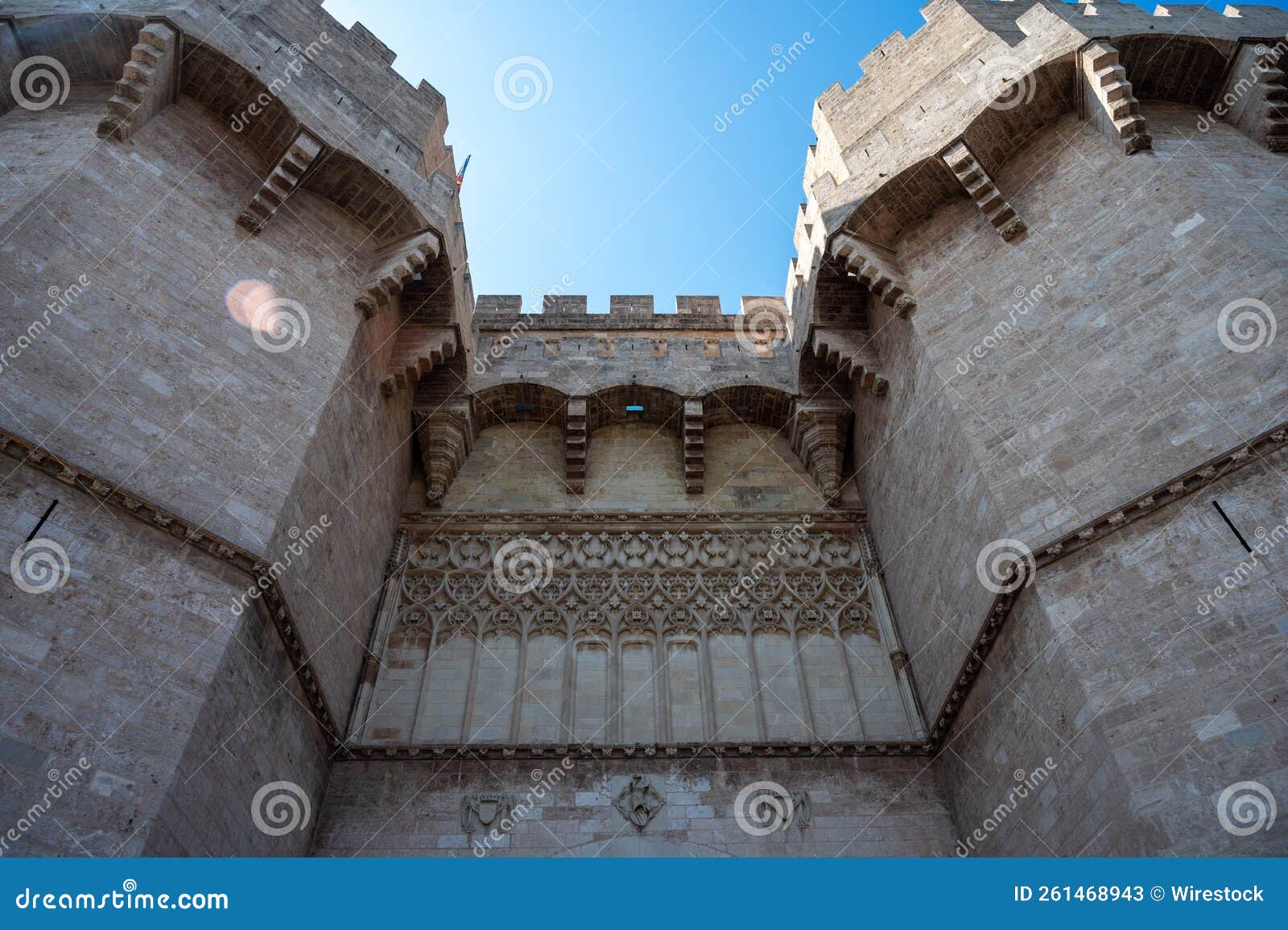 Medieval Castle in Valencia, Spain Stock Image - Image of exterior ...
