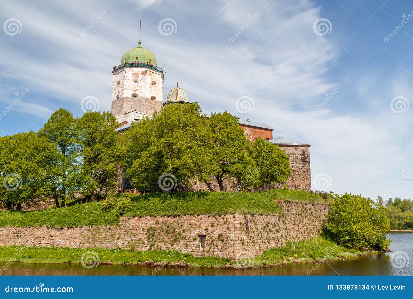 Medieval castle in Vyborg stock photo. Image of city - 133878134