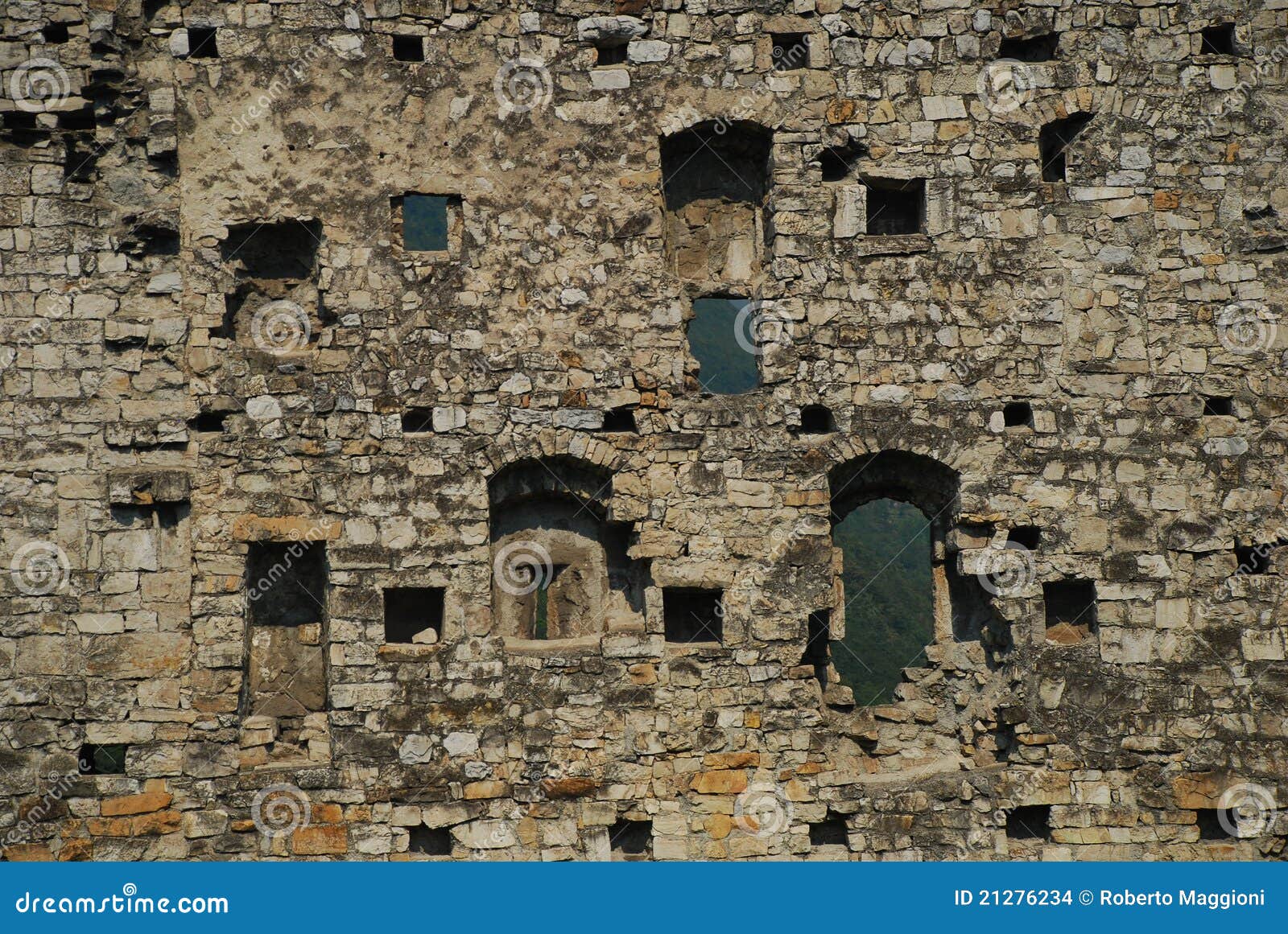 Medieval castle wall stock photo. Image of ruin, construction - 21276234
