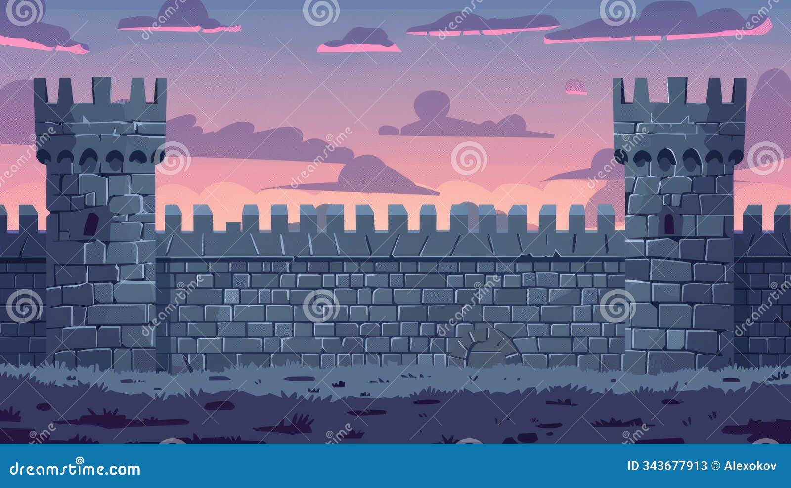 Medieval Castle Wall Background for Fantasy Settings Generative AI ...