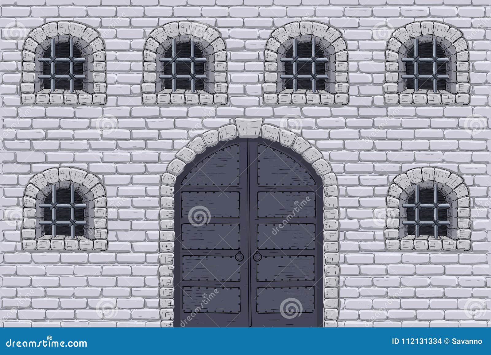 Barred House Windows Stock Illustrations – 5 Barred House Windows Stock ...