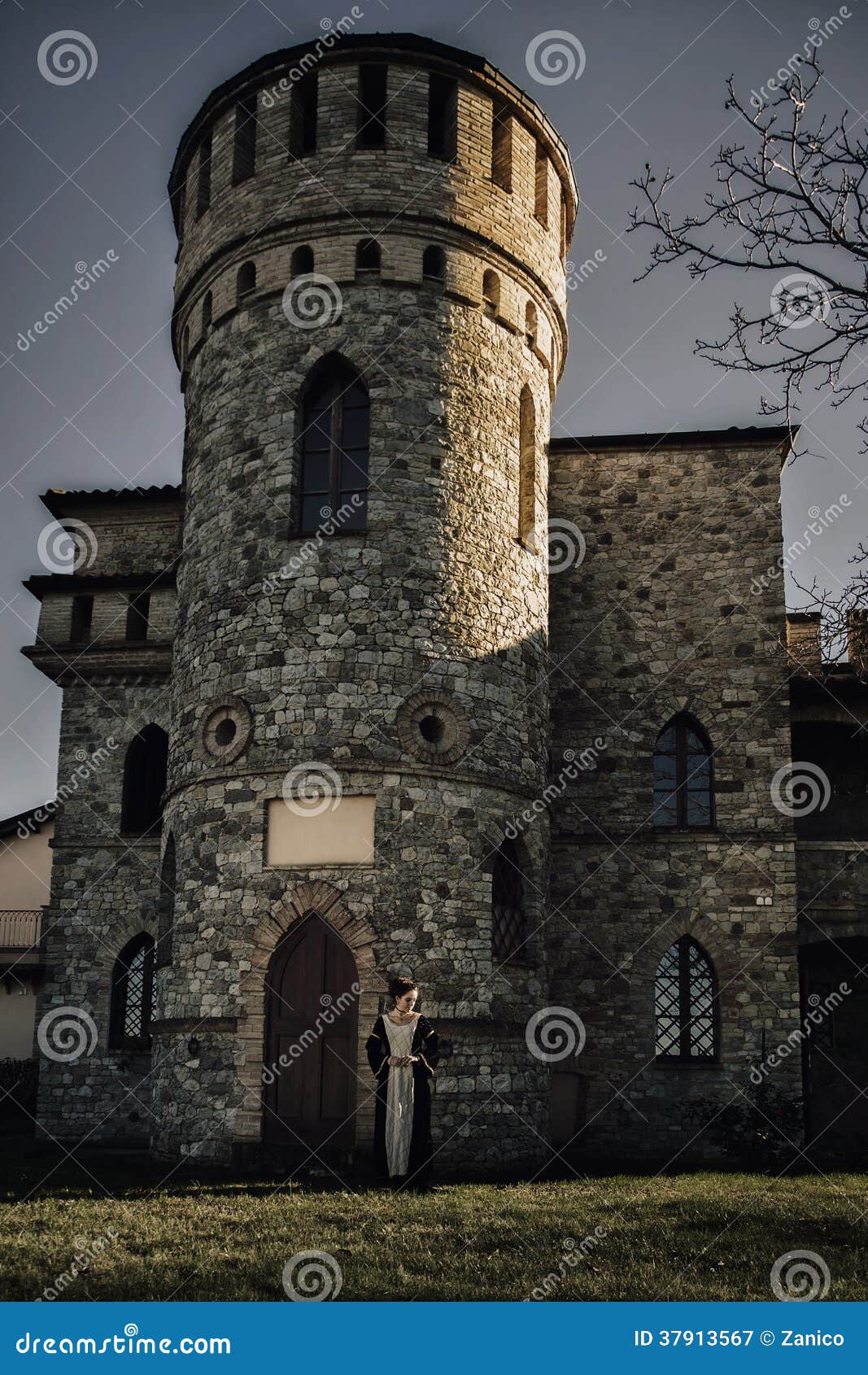 Medieval castle stock image. Image of female, antique - 37913567