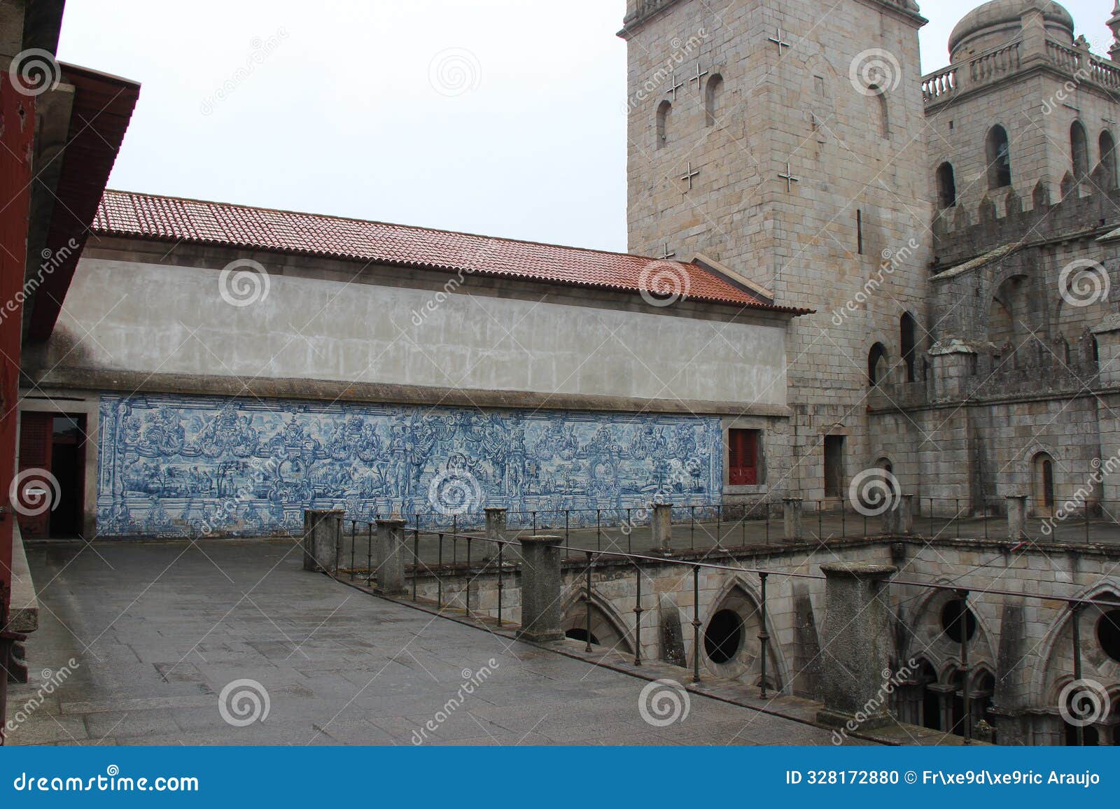 Medieval Cathedral in Porto - Portugal Stock Photo - Image of monument ...