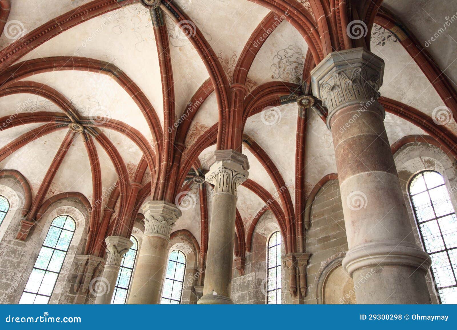Medieval Ceiling of Maulbroon Monastery Stock Photo - Image of ...