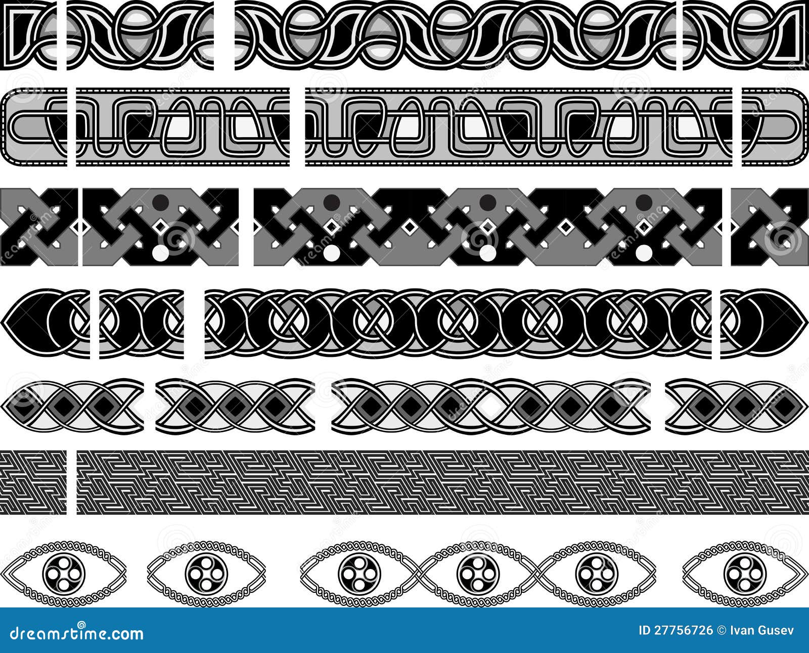 Medieval Celtic Pattern Cartoon Vector | CartoonDealer.com #33386625