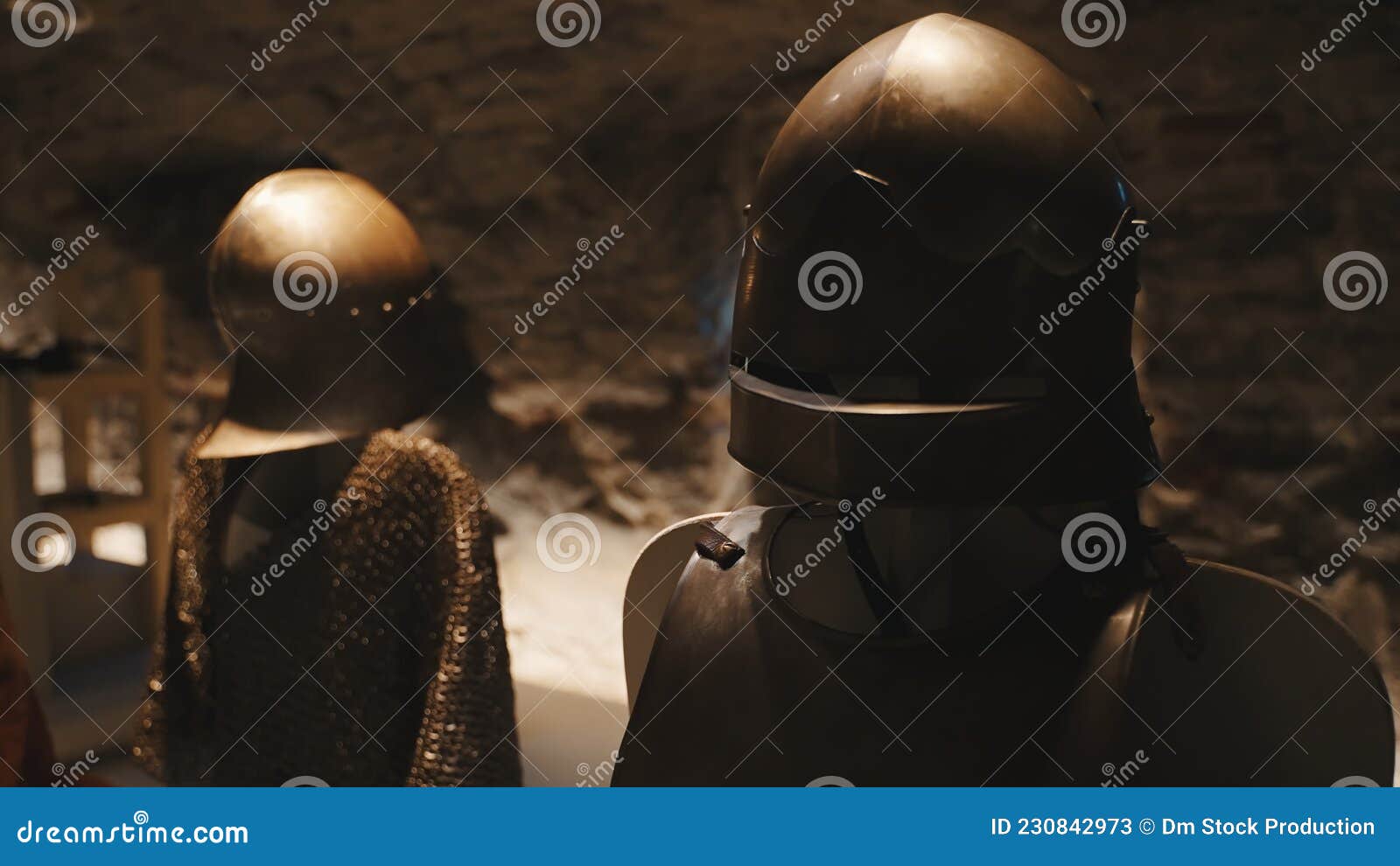 Medieval Chain Mail with a Helmet Editorial Stock Photo - Image of ...