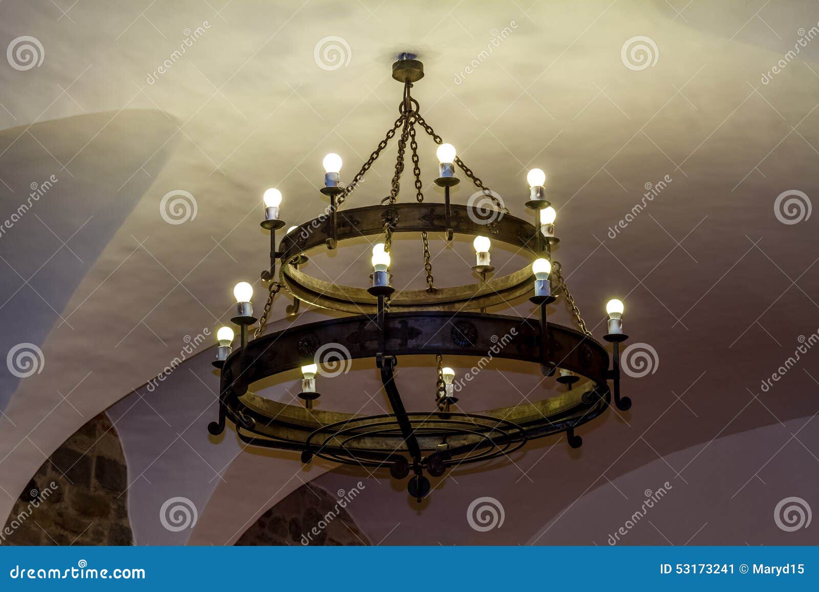 Medieval Chandelier Royalty-Free Stock Photography | CartoonDealer.com ...