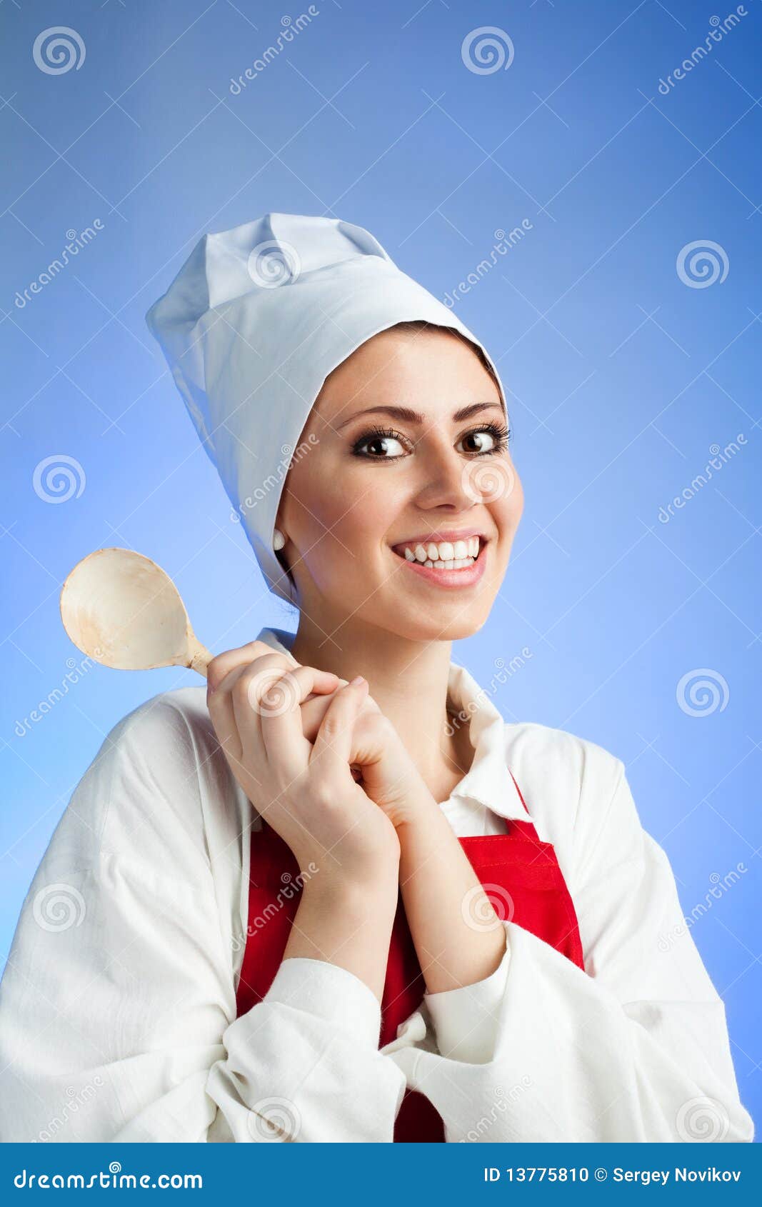 Medieval Chef With Wood Spoon Stock Photography | CartoonDealer.com ...