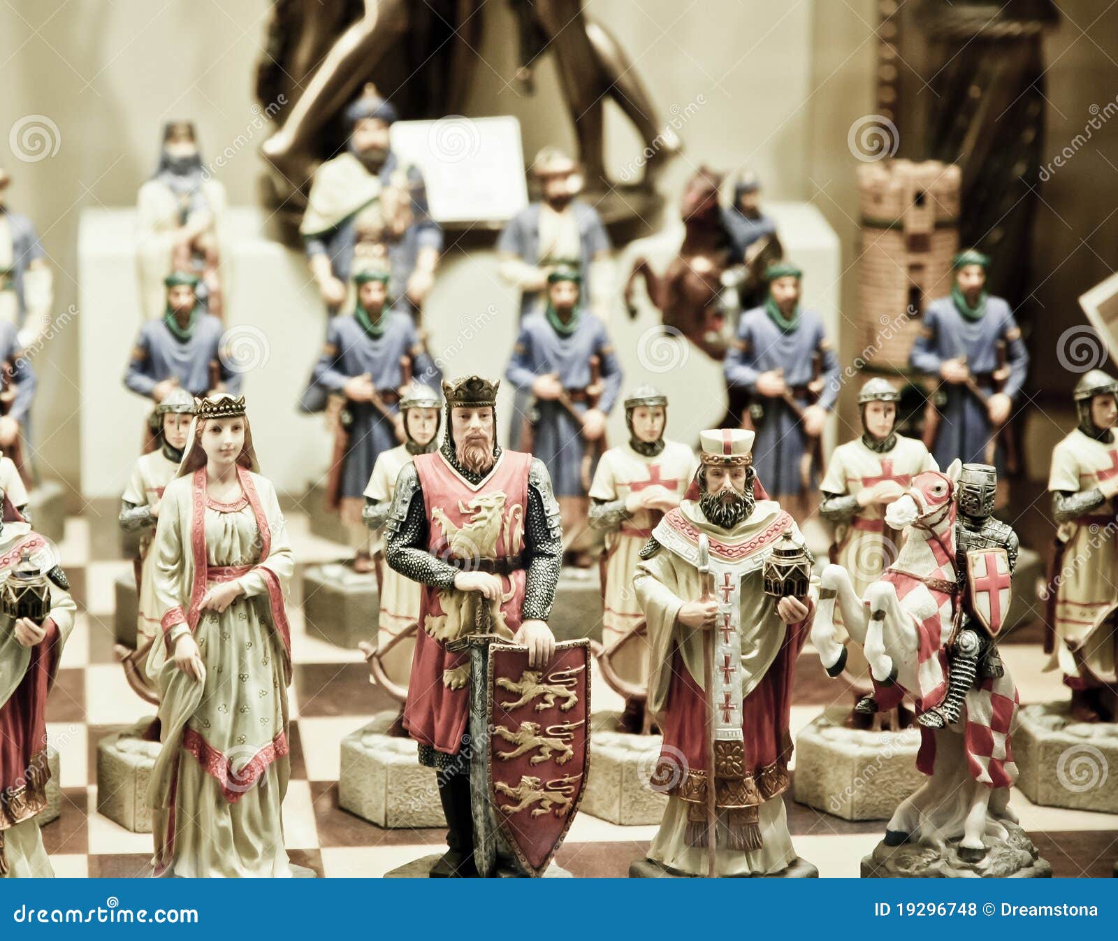 Medieval Chess Set Stock Photo | CartoonDealer.com #175989216