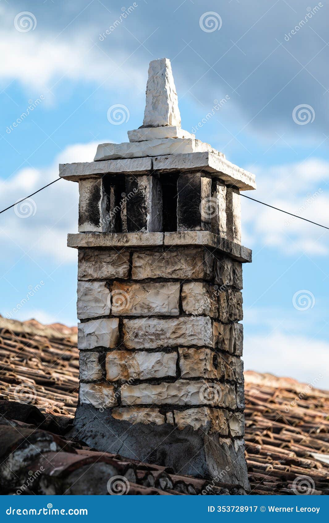 Medieval Chimney at the Castle of Berat, Albania Editorial Photography ...