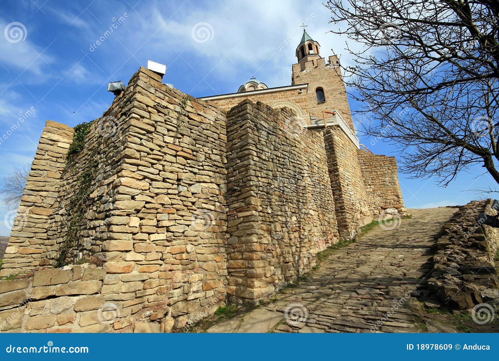 Medieval church in Europe stock image. Image of brick - 18978609