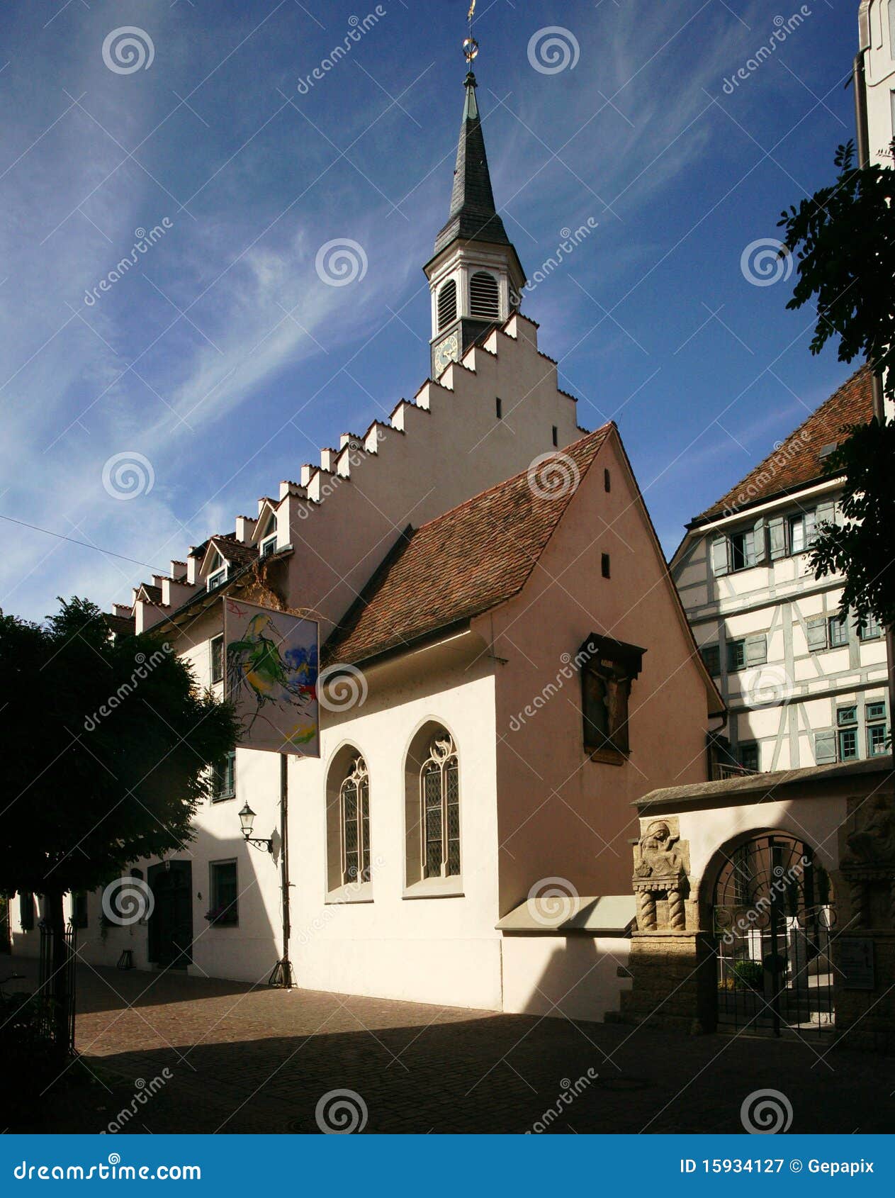 Medieval Church Hospital stock image. Image of lake, constance - 15934127