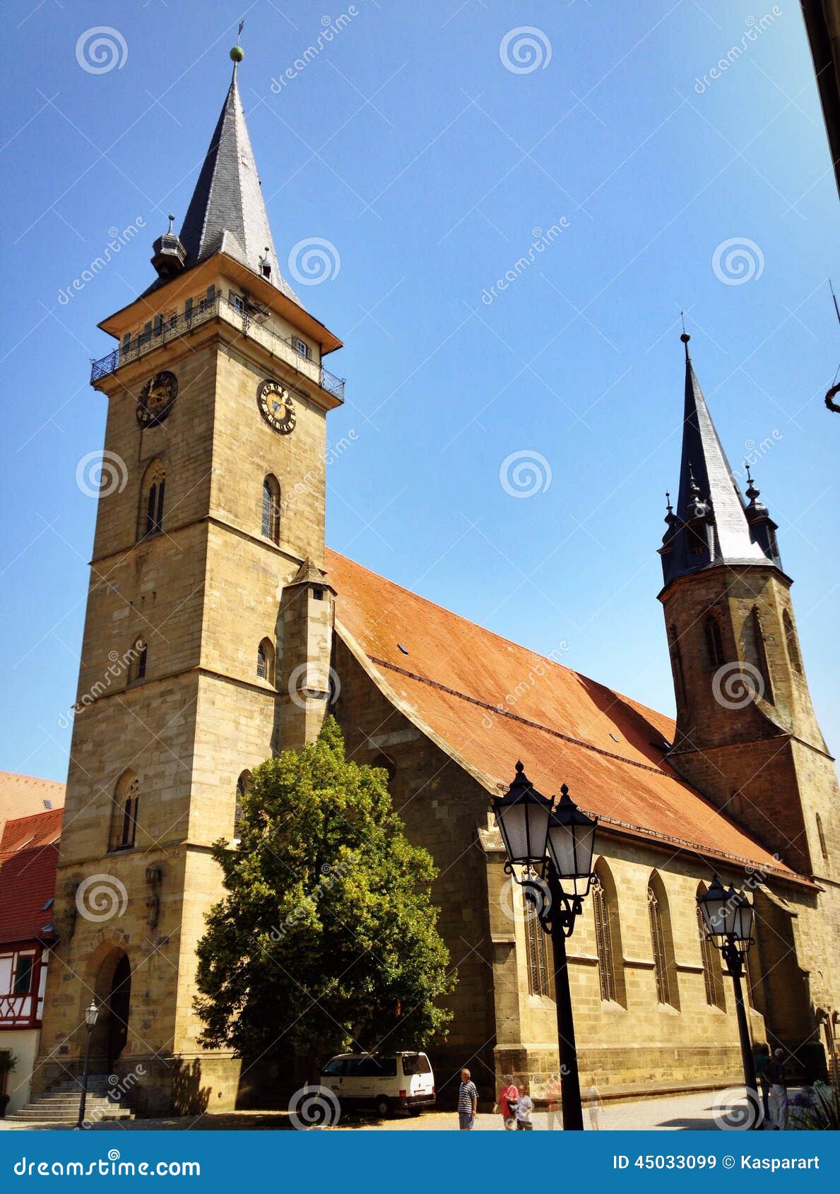 Medieval Church in Oehringen, Germany Editorial Stock Image - Image of ...