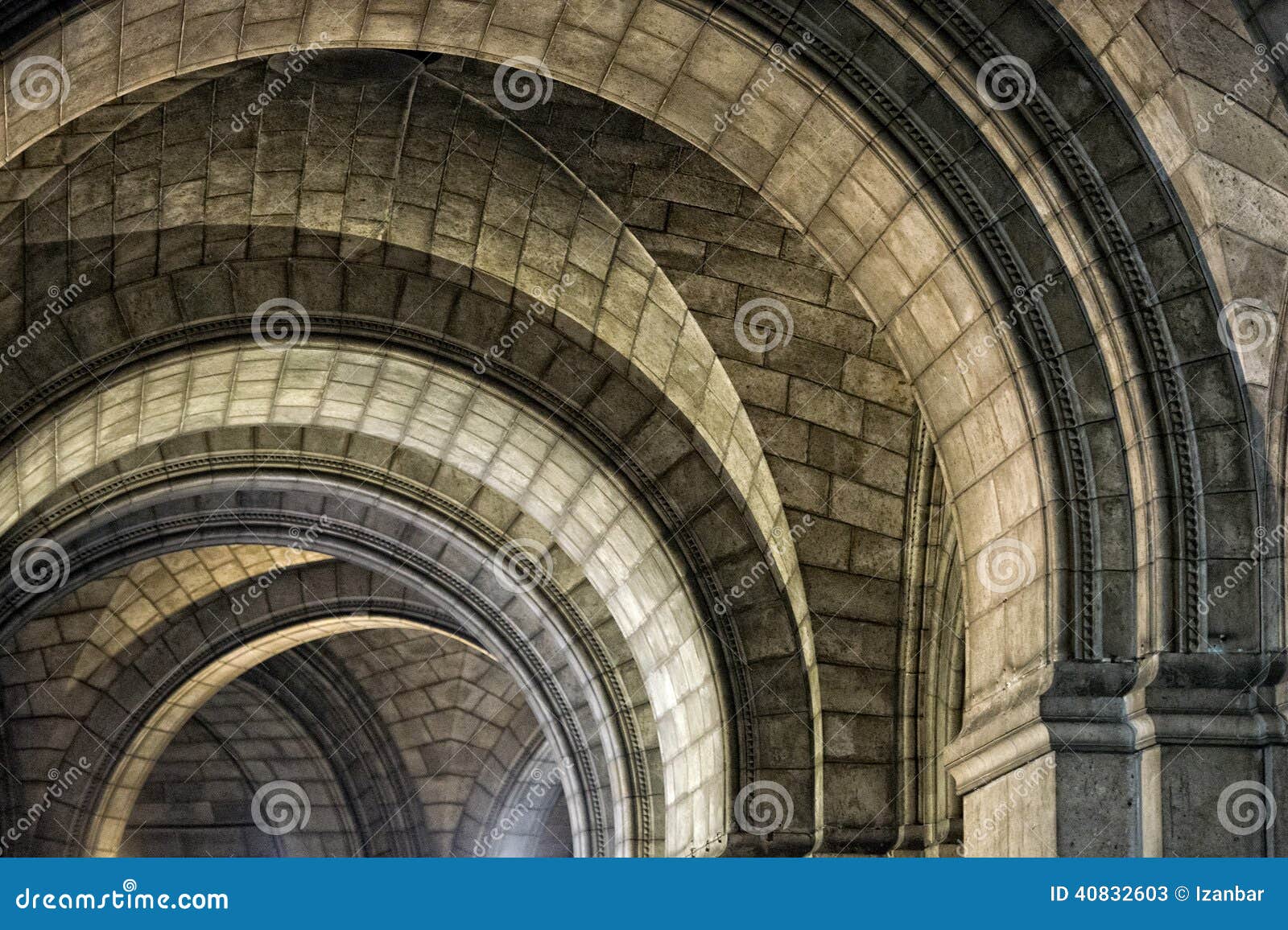 Medieval Church Stone Arches Stock Image - Image of castle, church ...