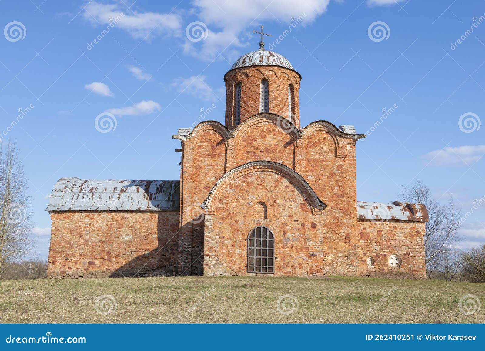 Medieval Church of the Transfiguration of the Savior on Kovalev Stock ...