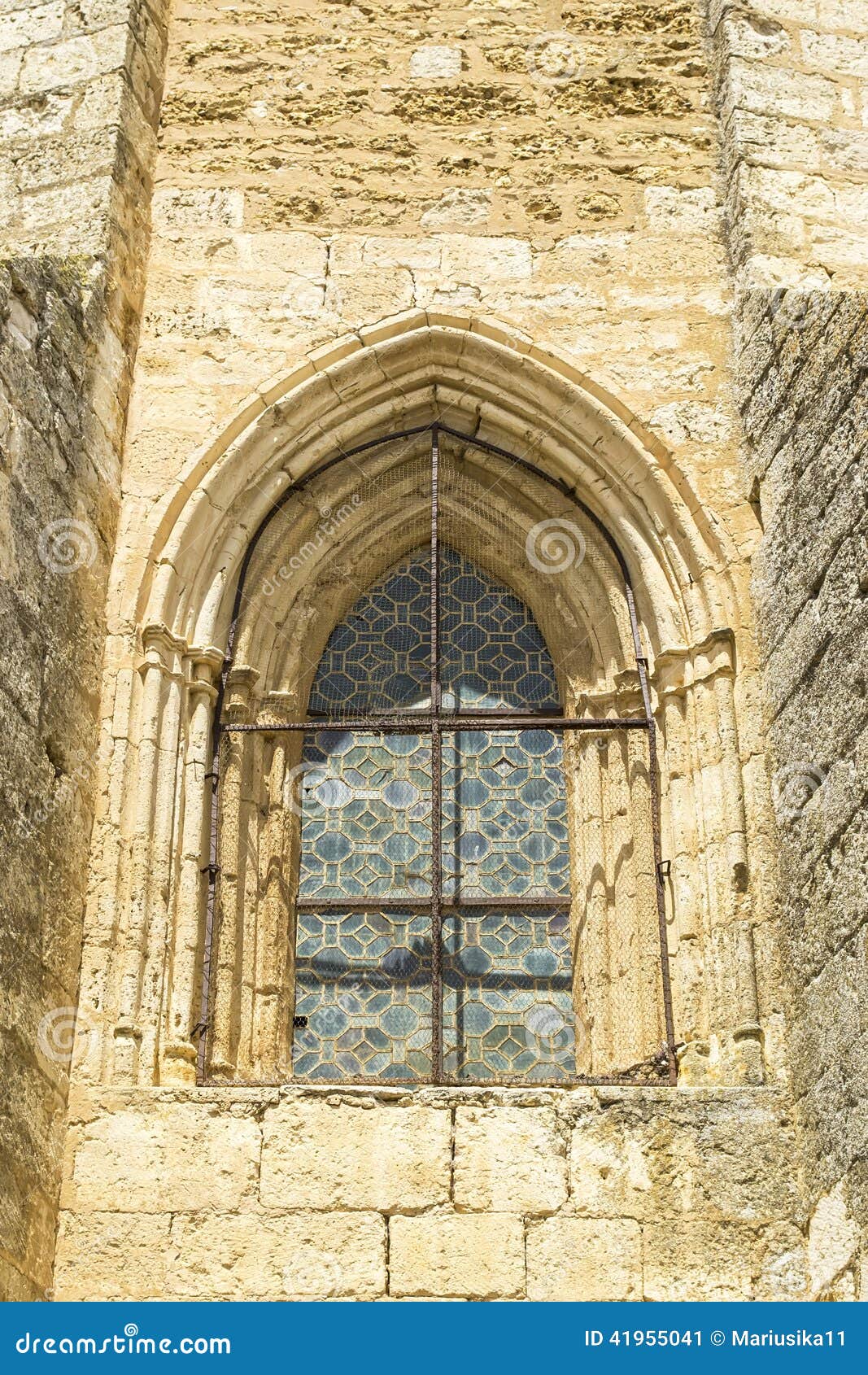 Medieval church window stock image. Image of church, arcades - 41955041