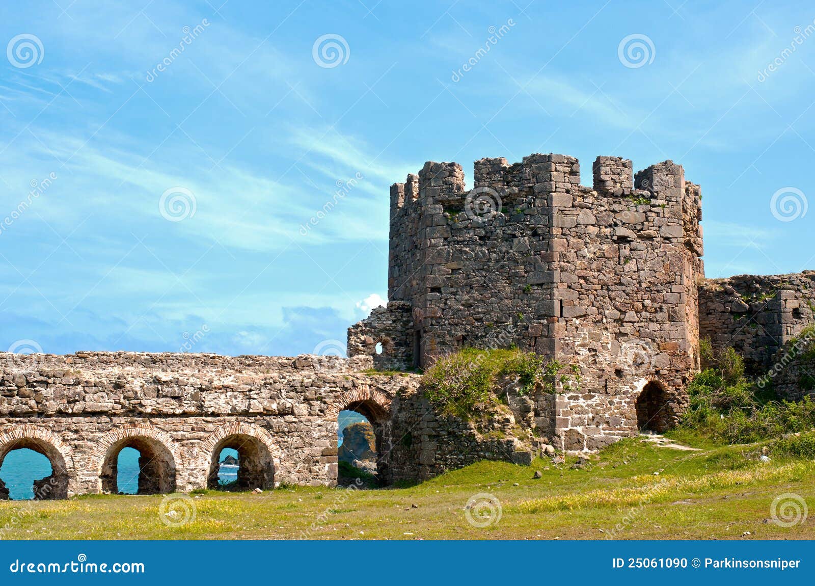 Medieval Citadel stock photo. Image of ages, rumeli, castle - 25061090
