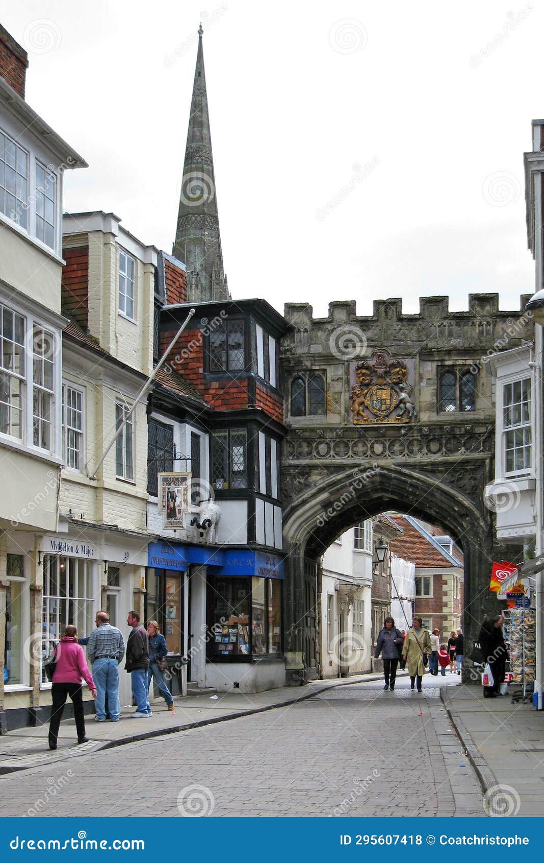 Medieval City North Gate in Salisbury Editorial Stock Photo - Image of ...