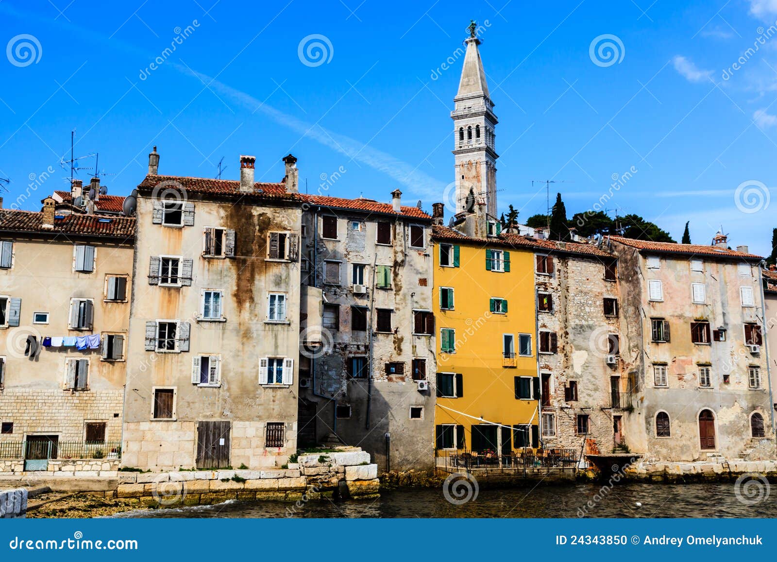 Medieval City of Rovinj, Croatia Stock Photo - Image of buildings ...