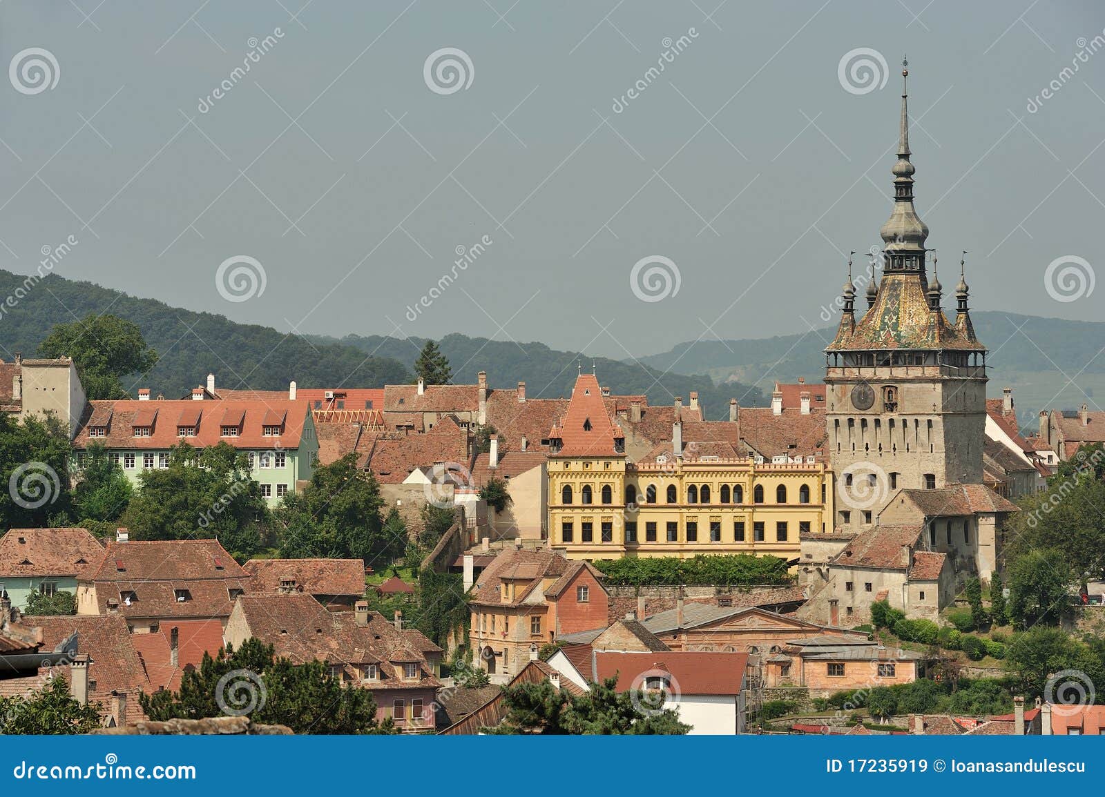 Medieval City of Sighisoara Stock Image - Image of garden, king: 17235919