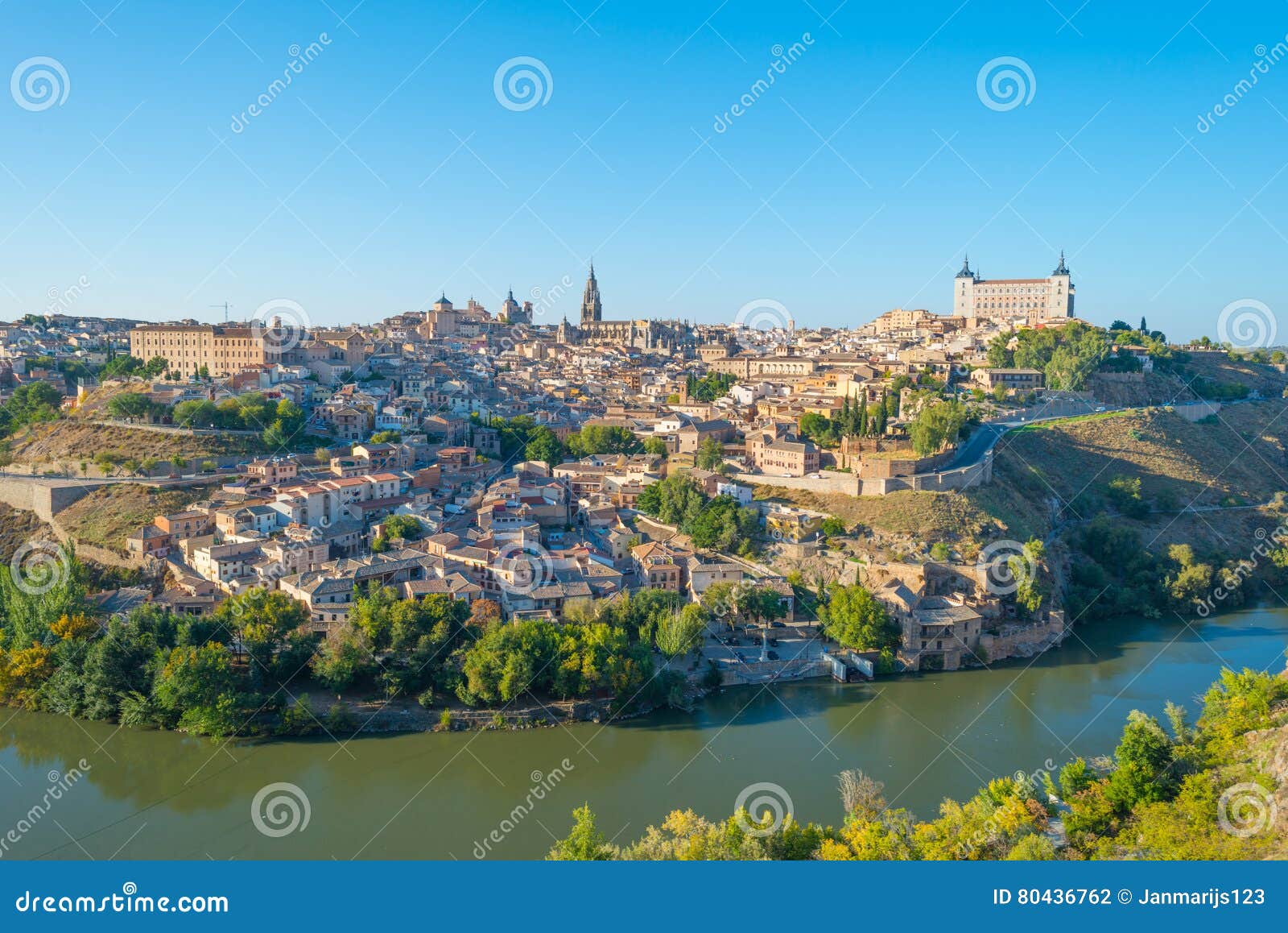 The Medieval City of Toledo Stock Photo - Image of hilly, skyline: 80436762