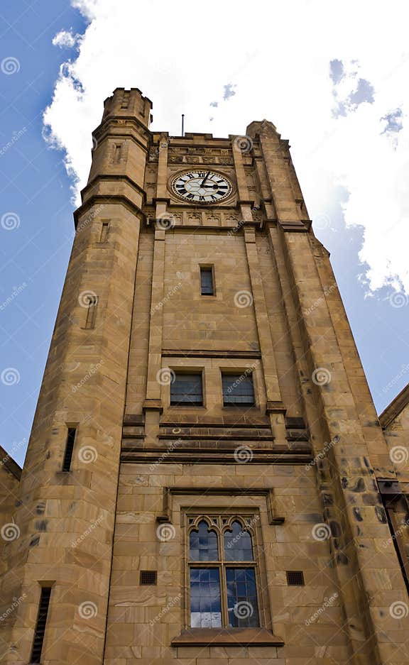 Medieval clocktower stock image. Image of clock, structure - 22256449