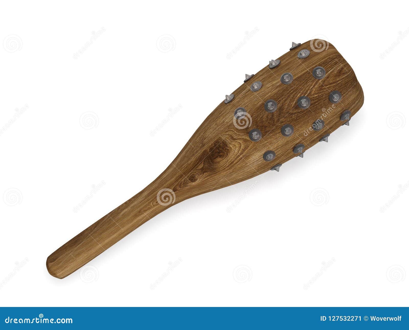 Medieval club 3d rendering stock illustration. Illustration of mace ...