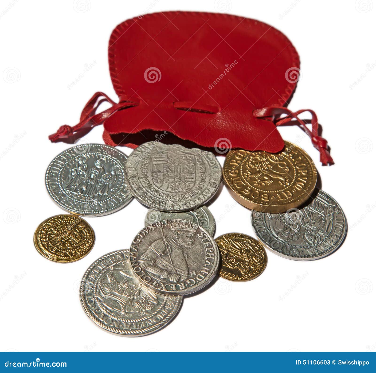 Medieval coins stock image. Image of historic, finance - 51106603