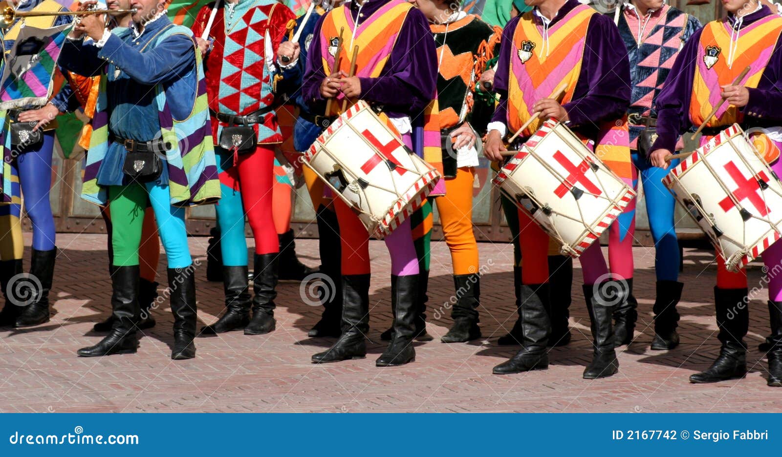 Medieval colours stock photo. Image of umbria, costumes - 2167742
