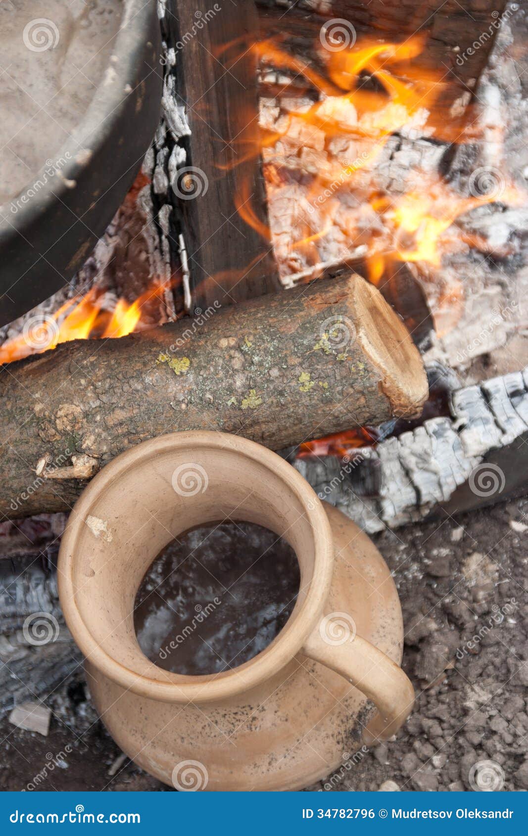 Medieval Cooking on the Fire. Stock Photo - Image of dish, traditional ...