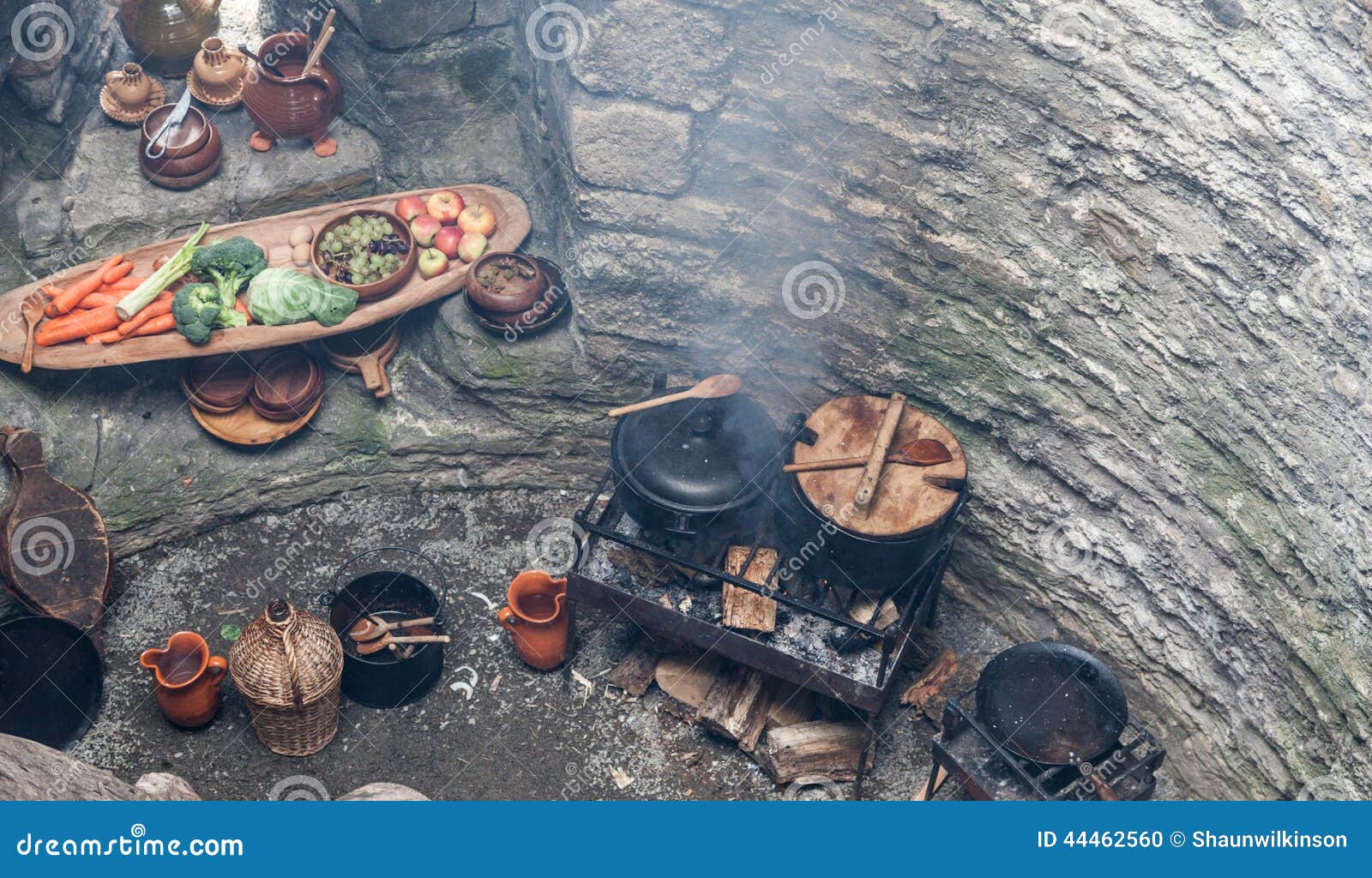 Medieval cooking stock photo. Image of culture, farmer - 44462560
