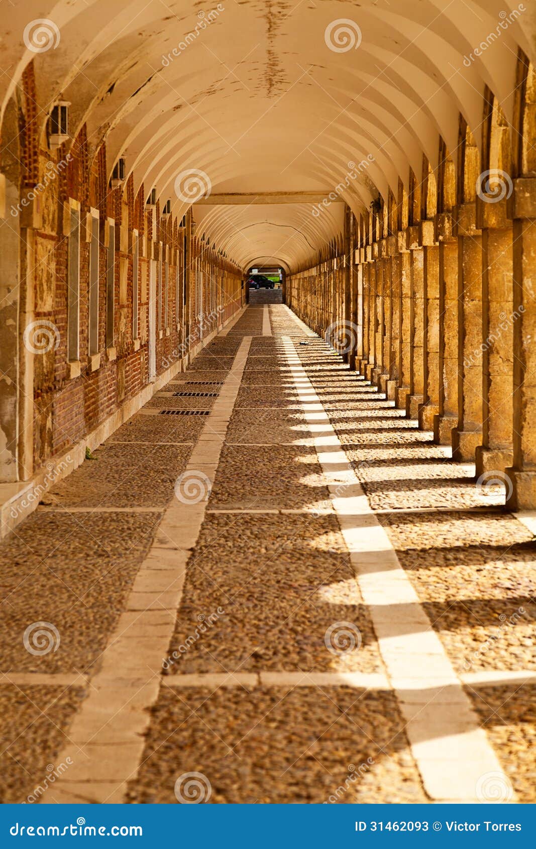 Medieval Corridor stock image. Image of history, madrid - 31462093