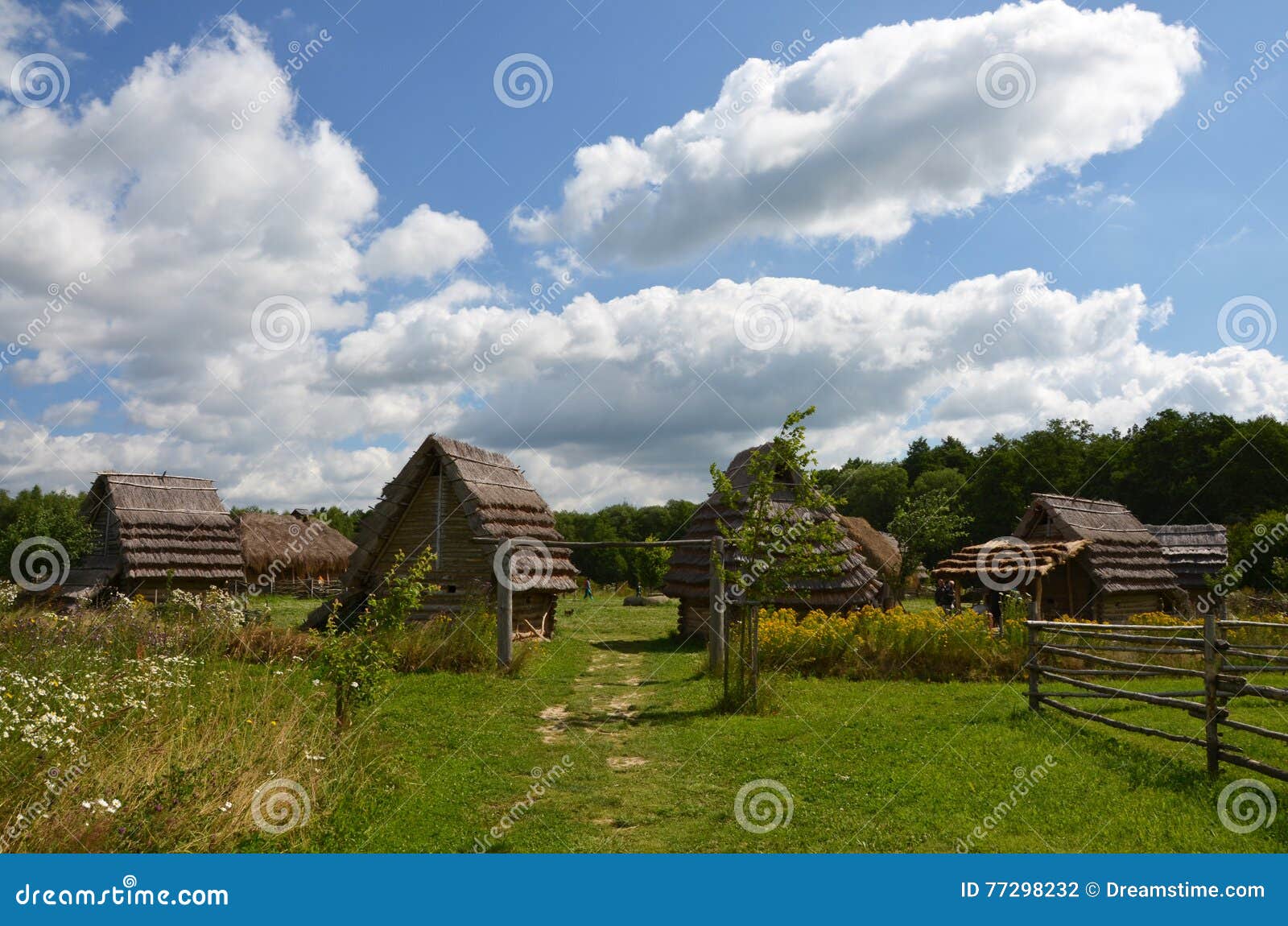 Medieval cottage stock photo. Image of medieval, garden - 77298232