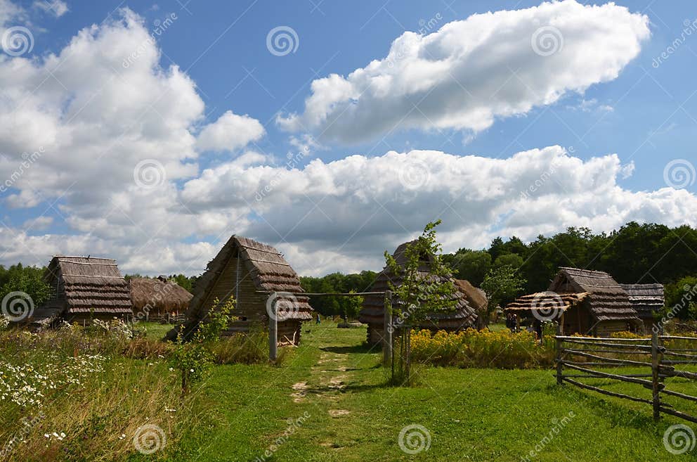 Medieval cottage stock photo. Image of medieval, garden - 77298232