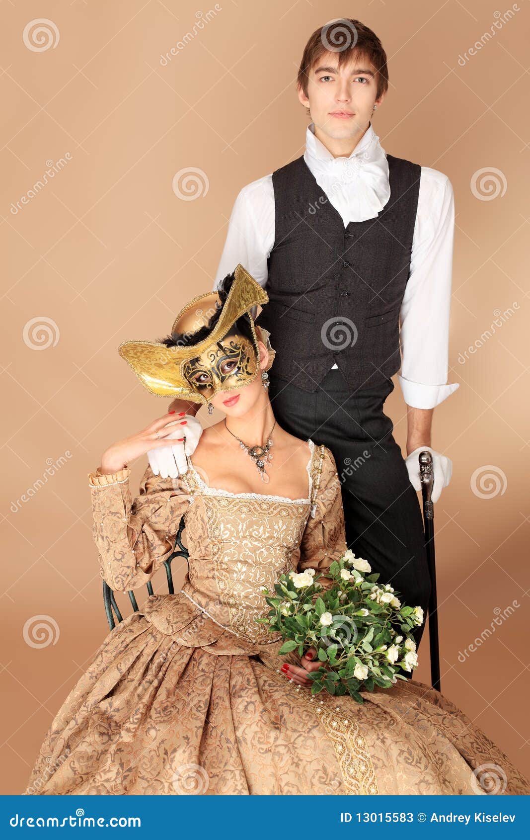 Medieval couple stock image. Image of holiday, clothes - 13015583