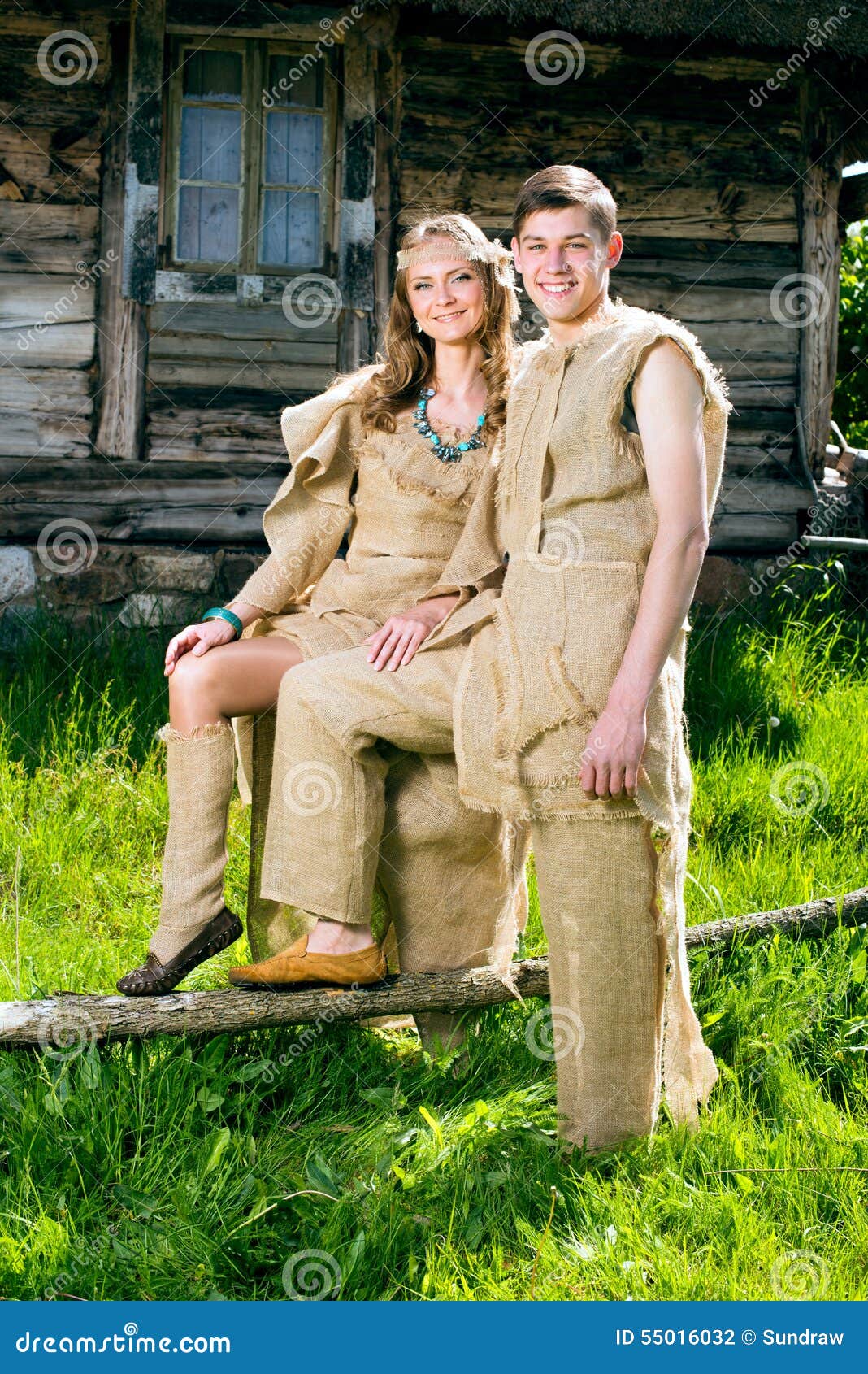 Medieval couple stock photo. Image of gunny, love, cloth - 55016032