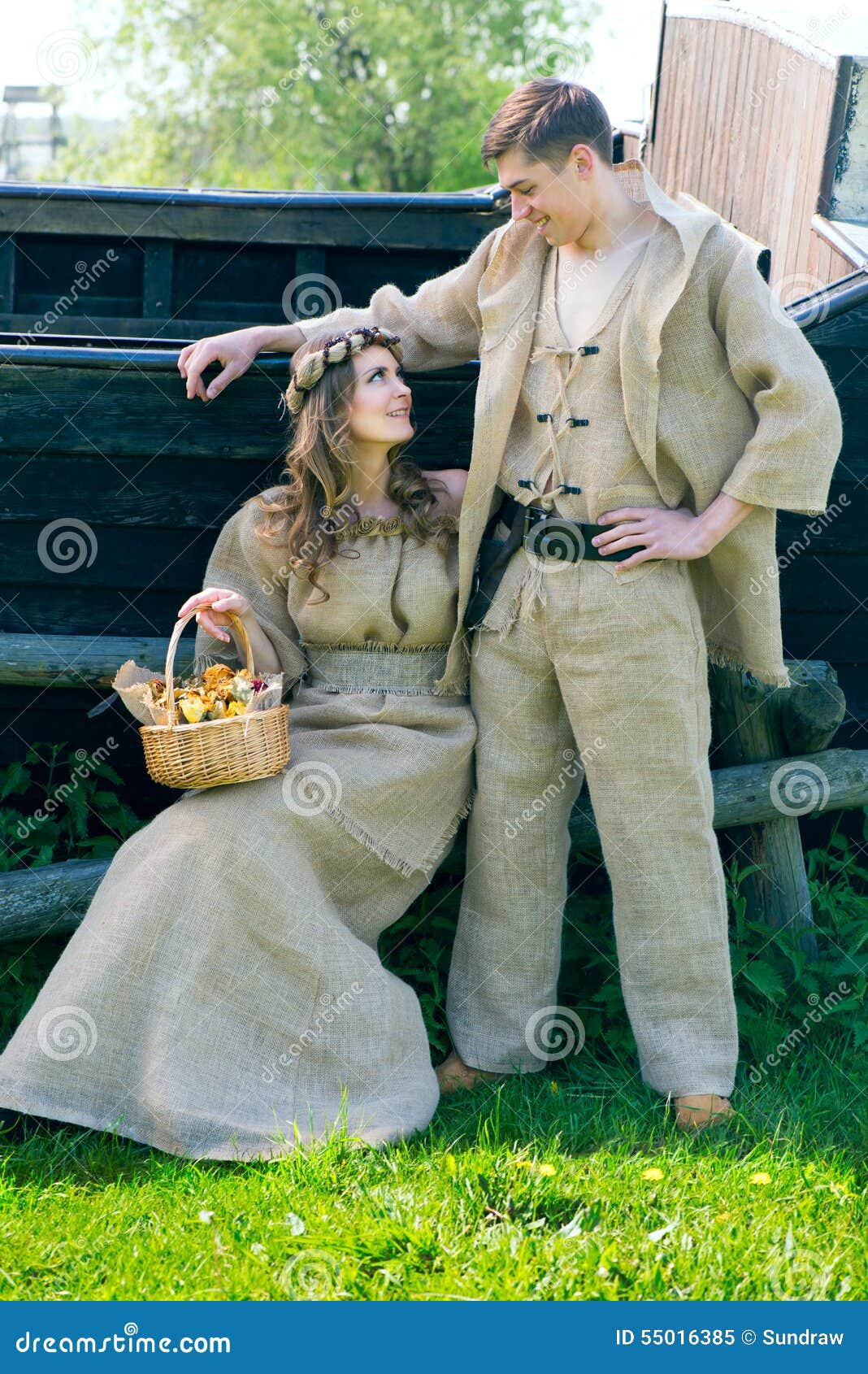 Medieval couple stock image. Image of ages, couple, love - 55016385