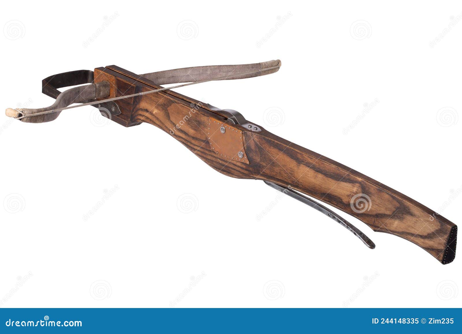 Medieval Crossbow Isolated on White Stock Image - Image of european ...