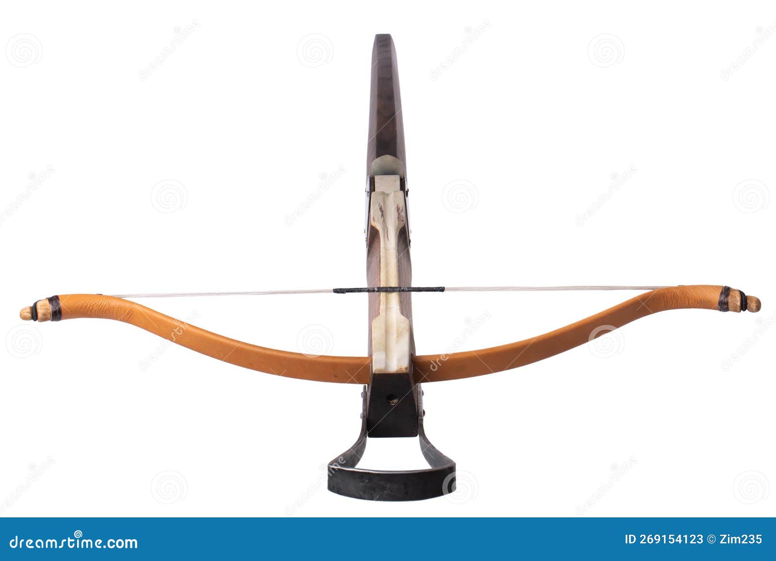Medieval Crossbow Isolated on White Stock Image - Image of medieval ...