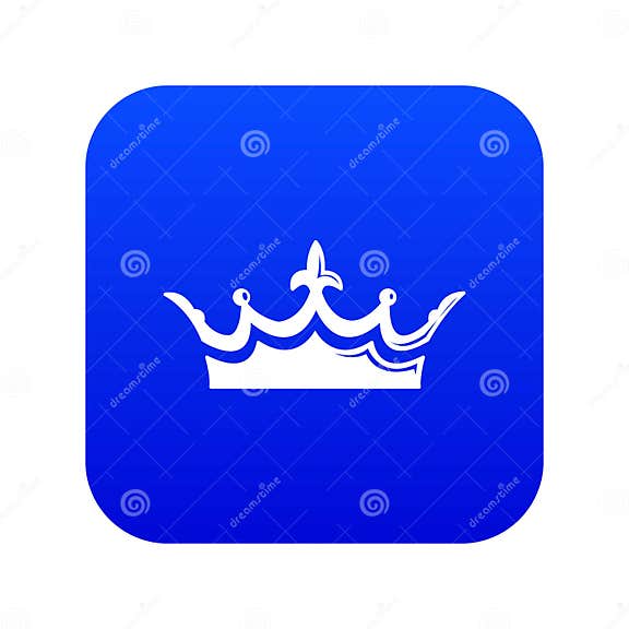 Medieval Crown Icon Blue Vector Stock Vector Illustration Of Design