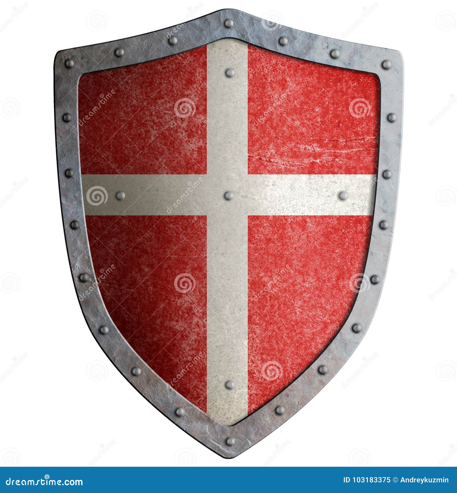 Old Medieval Crusader Shield And Two Crossed Swords Isolated 3d ... Old Medieval Crusader Shield And Two Crossed Swords Isolated 3d ...