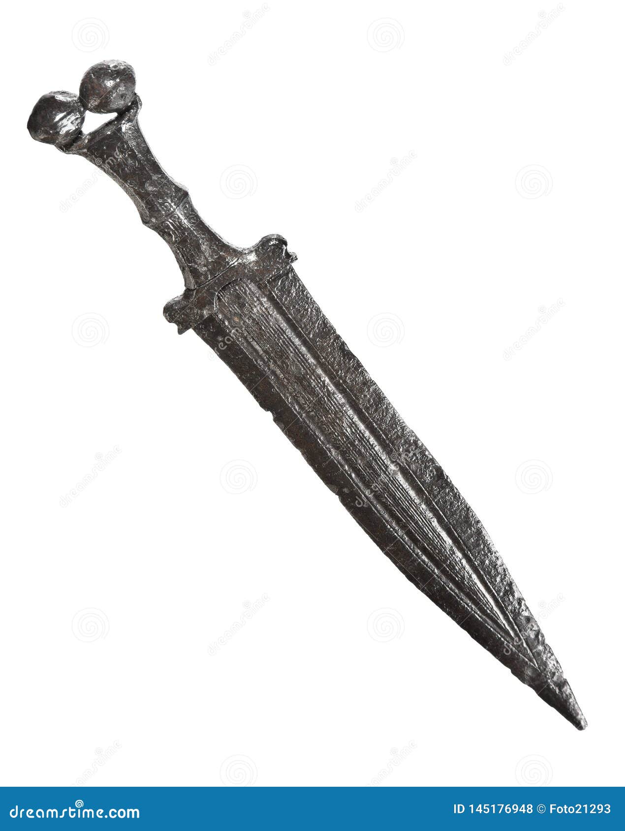 Medieval Dagger Large Pommel Stock Photo - Image of isolated, vintage ...
