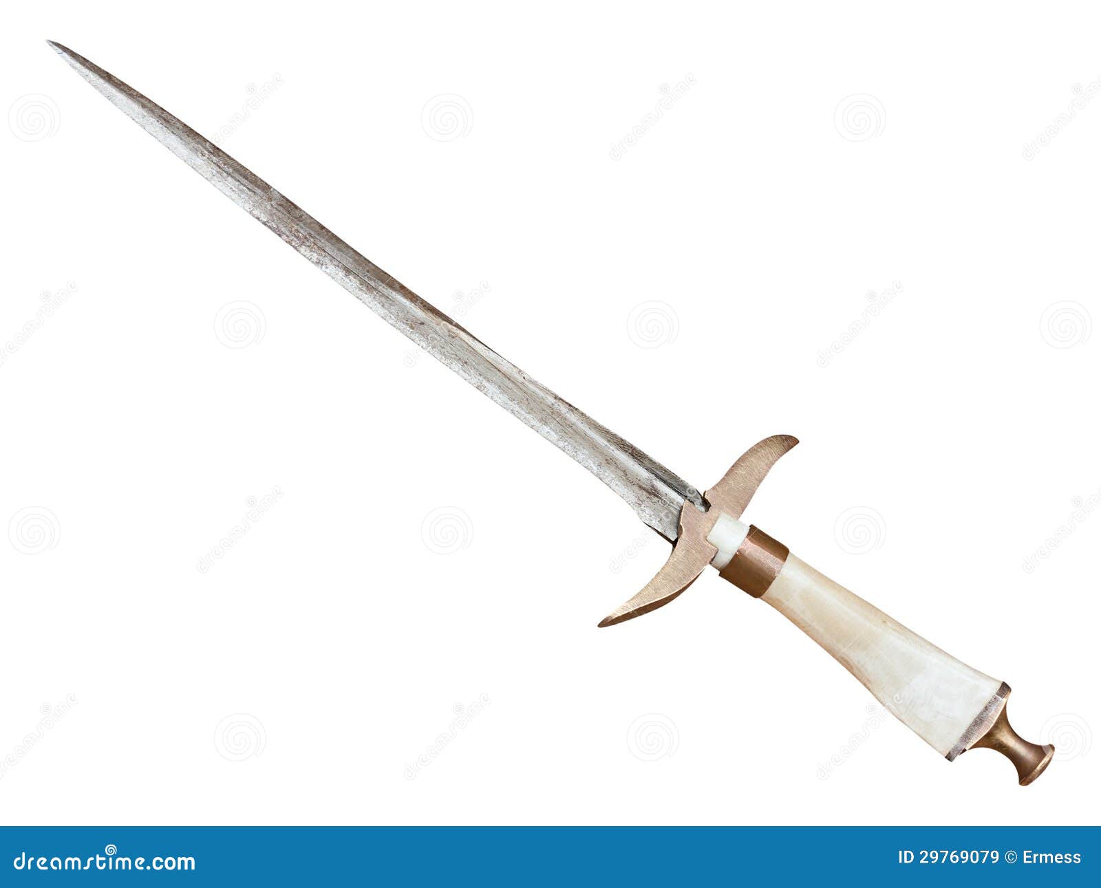 Medieval dagger stock image. Image of iron, isolated - 29769079
