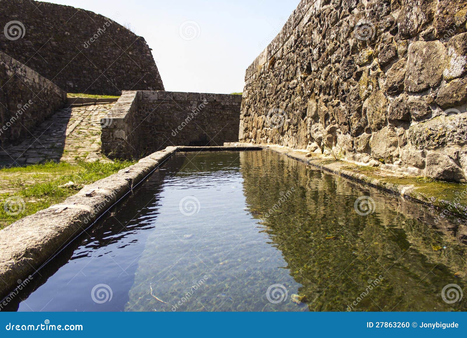 Medieval dam stock photo. Image of monument, millpond - 27863260