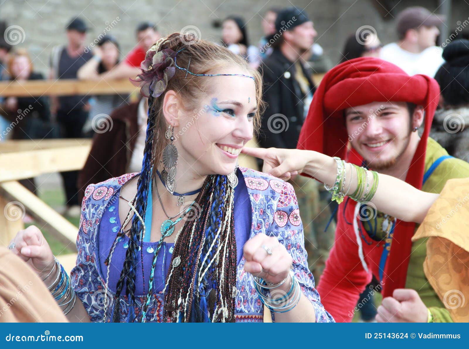 Medieval dances editorial stock image. Image of castle - 25143624